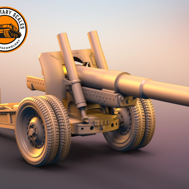 3D Printable 152 mm howitzer-gun M1937 (ML-20) by MilitaryScales