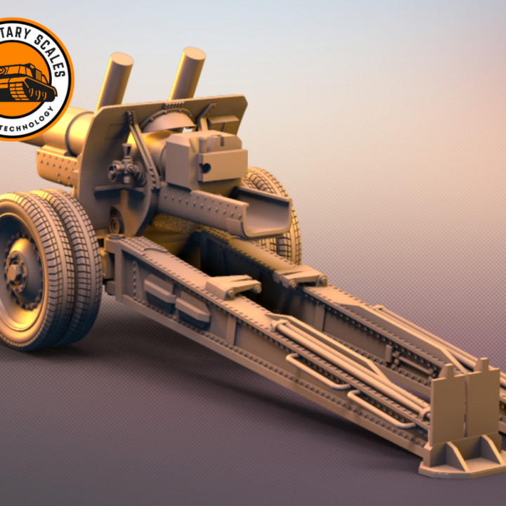 3D Printable 152 mm howitzer-gun M1937 (ML-20) by MilitaryScales