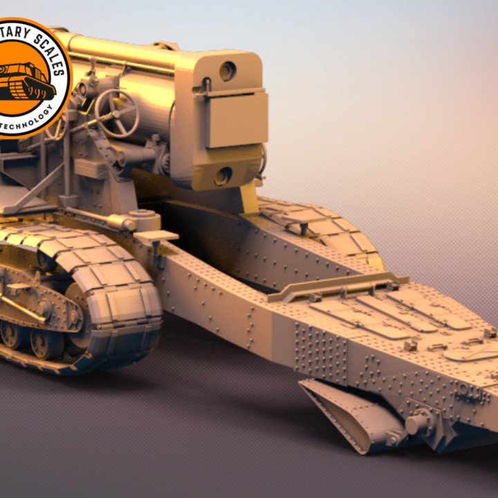 3D Printable 203 mm howitzer by MilitaryScales