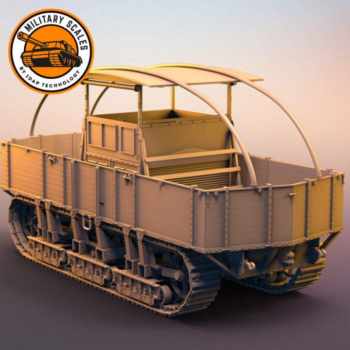 3D Printable A7V Geladewagen by MilitaryScales