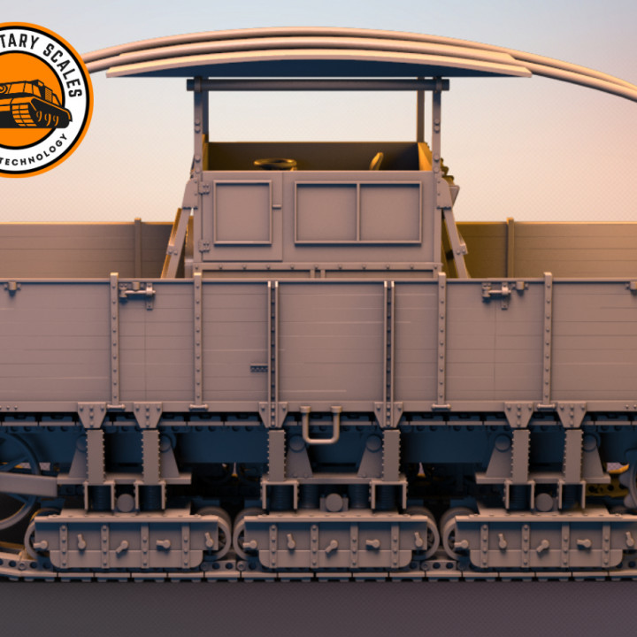 3D Printable A7V Geladewagen by MilitaryScales