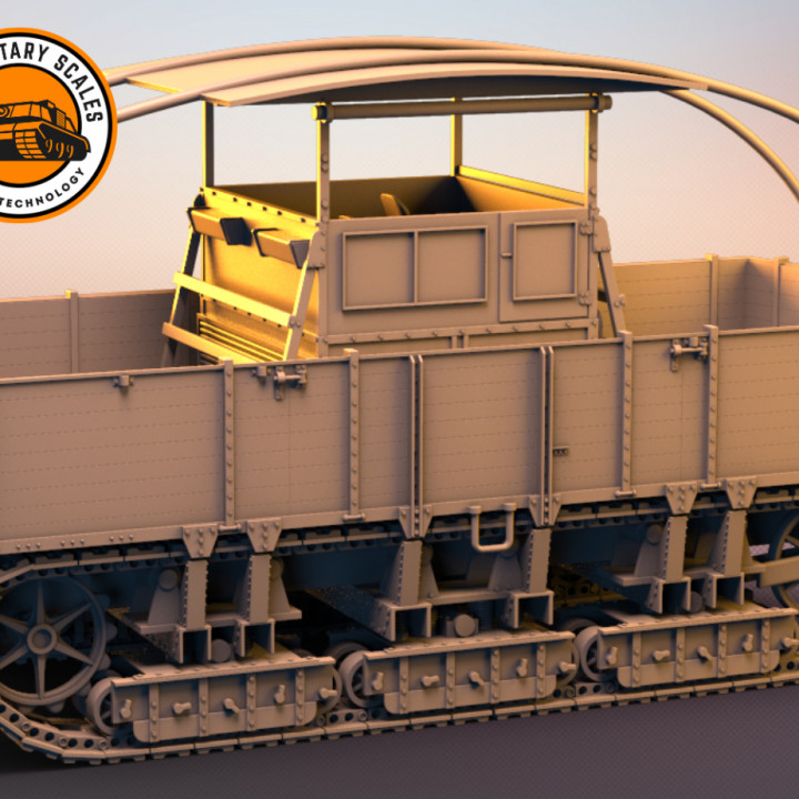 3D Printable A7V Geladewagen by MilitaryScales