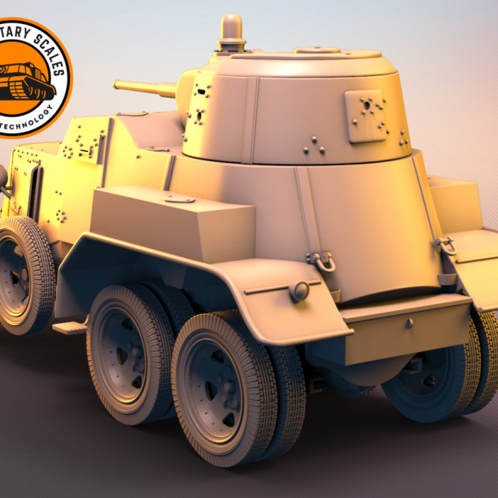 3D Printable BA-10 Zvezda by MilitaryScales