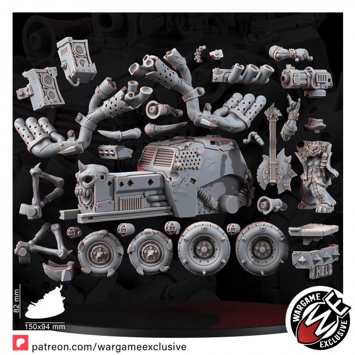 3D Printable ORK ROCKA BUGGY by Wargame Exclusive