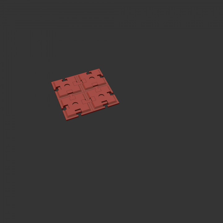 3D Printable Square Base and Modular Tray set by ErmyanArts