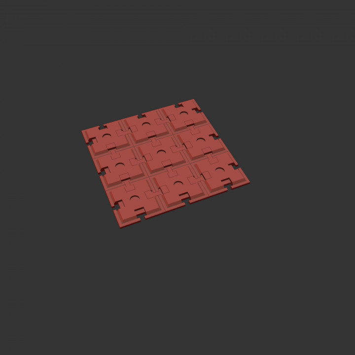 3D Printable Square Base and Modular Tray set by ErmyanArts