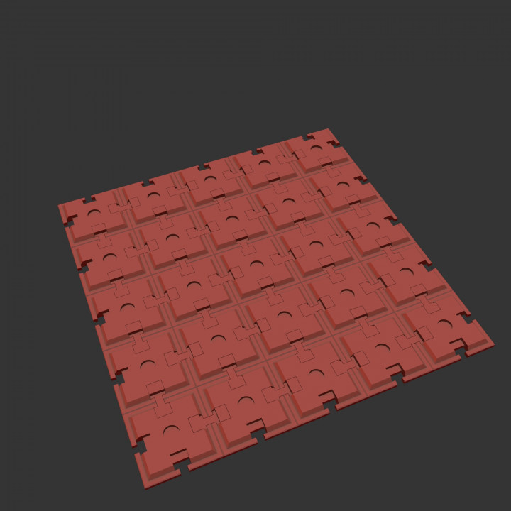 3D Printable Square Base and Modular Tray set by ErmyanArts