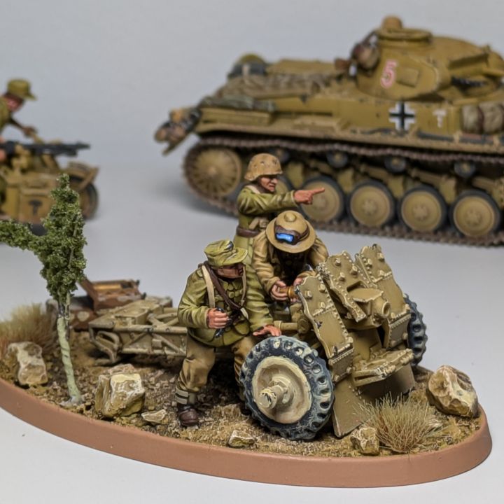 3D Print of WWII German Light and Medium artillery by calebaddie