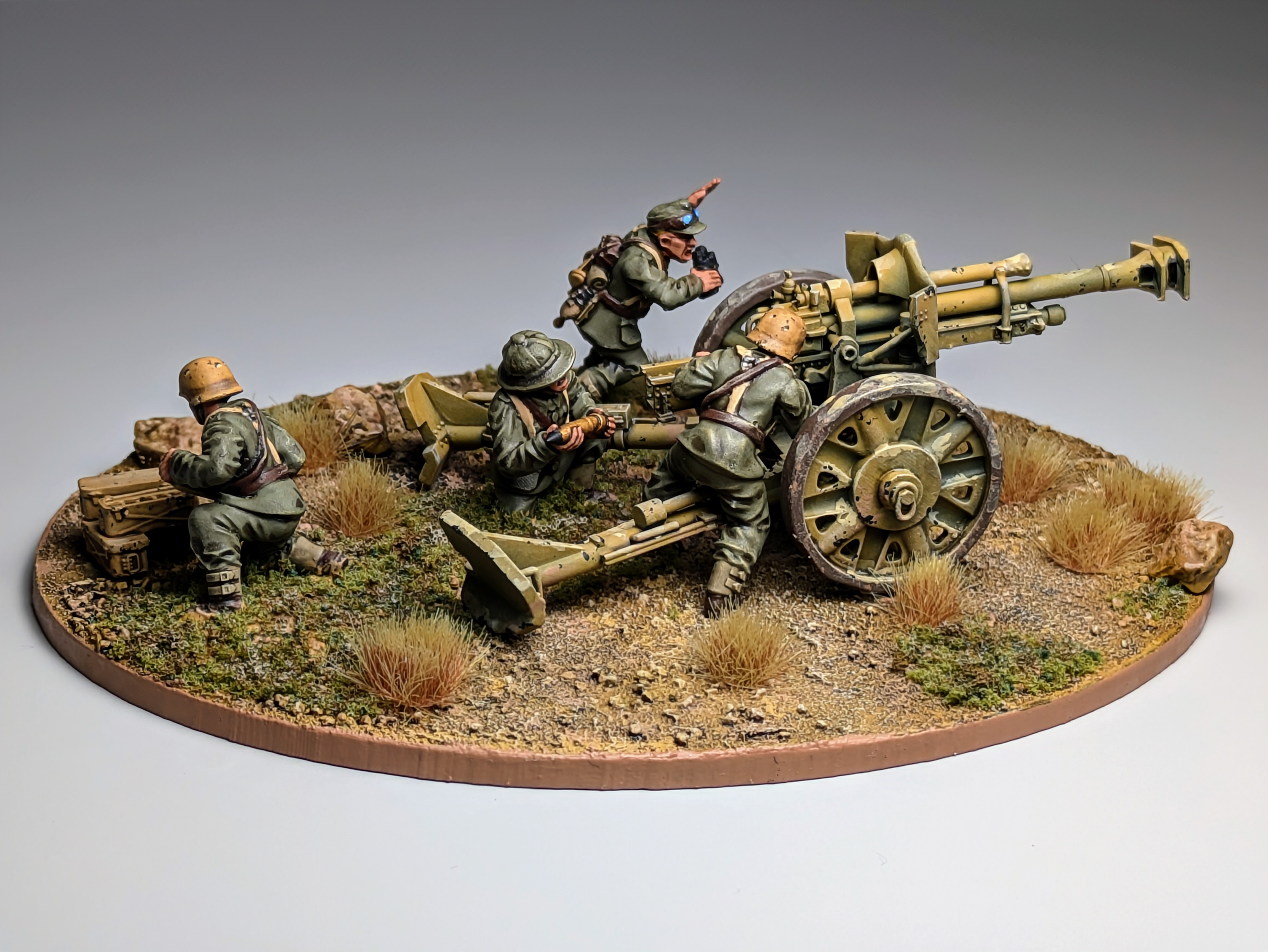 3D Printable WWII German Light and Medium artillery by BattleCat Miniatures
