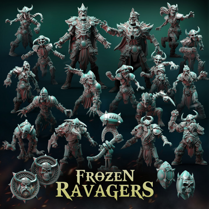3D Printable Frozen Ravagers by Punga Miniatures