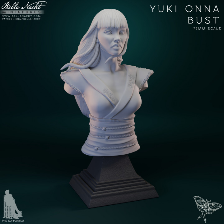 3D Printable Yuki Onna the Snow Woman by Bella Nacht Minis