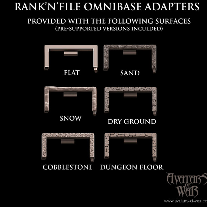 3D Printable RankNFile Omnibase Adapters - 25x50mm to 30x60mm by ...