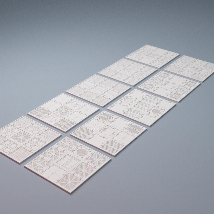 3D Printable Scifi Grimdark UnderNidus Riser Platform 28mm by Corvus Games Terrain