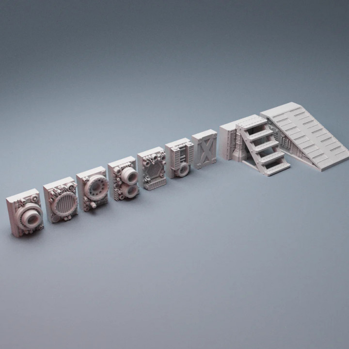 3D Printable Scifi Grimdark UnderNidus Riser Platform 28mm by Corvus Games Terrain