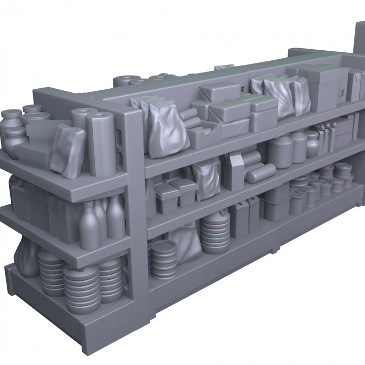 3D Printable Grocery Store by Tiny Furniture