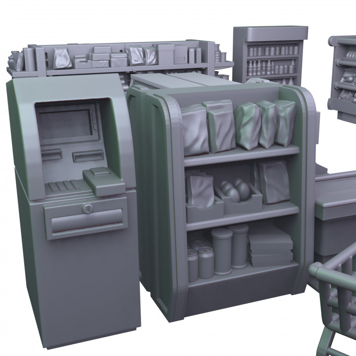 3D Printable Grocery Store by Tiny Furniture