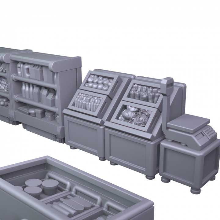 3D Printable Grocery Store by Tiny Furniture
