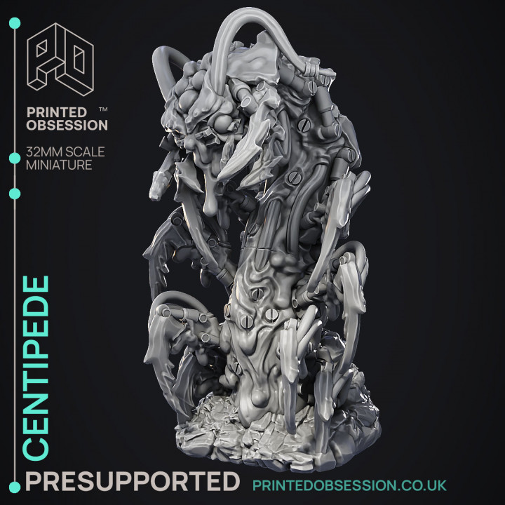 3D Printable Scrap Centipede - Scrap Monster - PRESUPPORTED ...