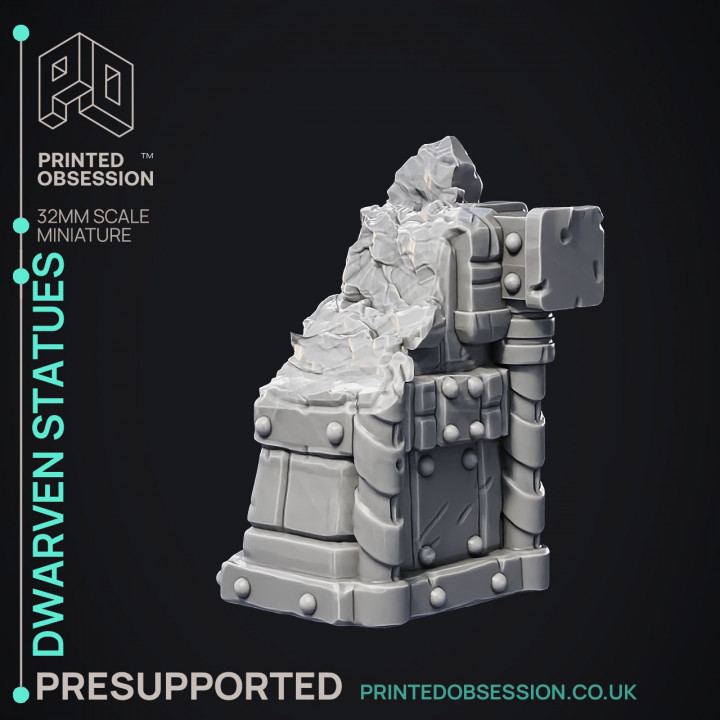3D Printable Dwarven Statues - Hidden Mimic - Scrap Wastes ...
