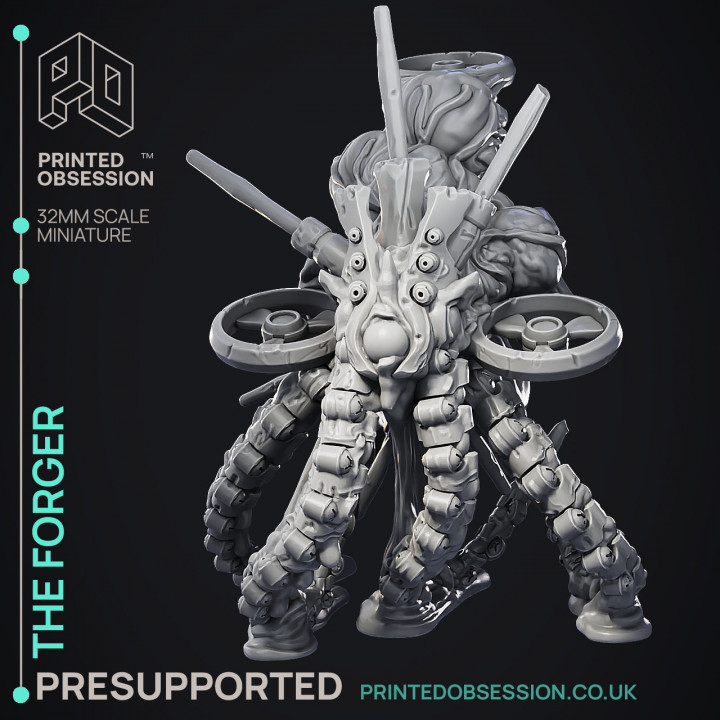 3D Printable The Forger - Large Octopus Scrap Monster - PRESUPPORTED ...