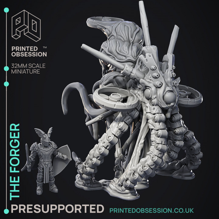 3D Printable The Forger - Large Octopus Scrap Monster - PRESUPPORTED ...