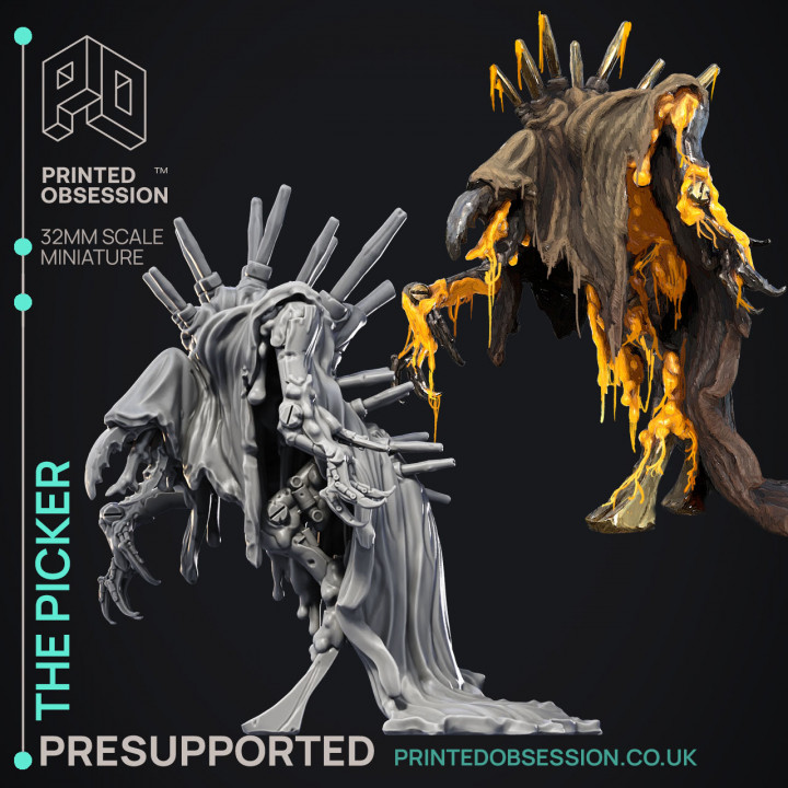 3D Printable Picker - Large Scrap Waste Monster - PRESUPPORTED ...