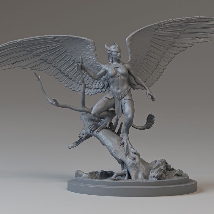 3D Printable Harpy by Silana cadou