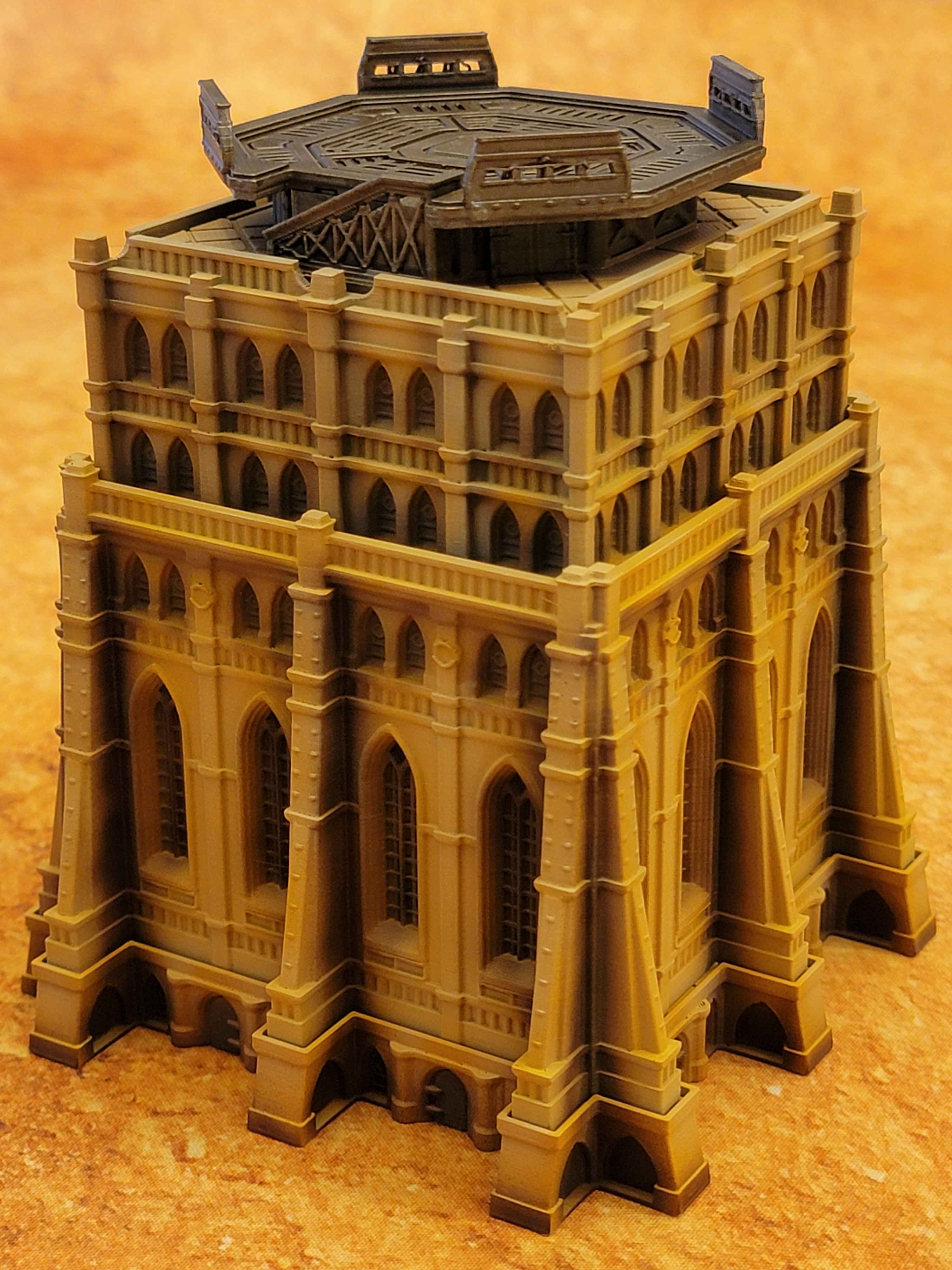 3D Printable Concretium Hab-block by LumosMiniatureTerrain