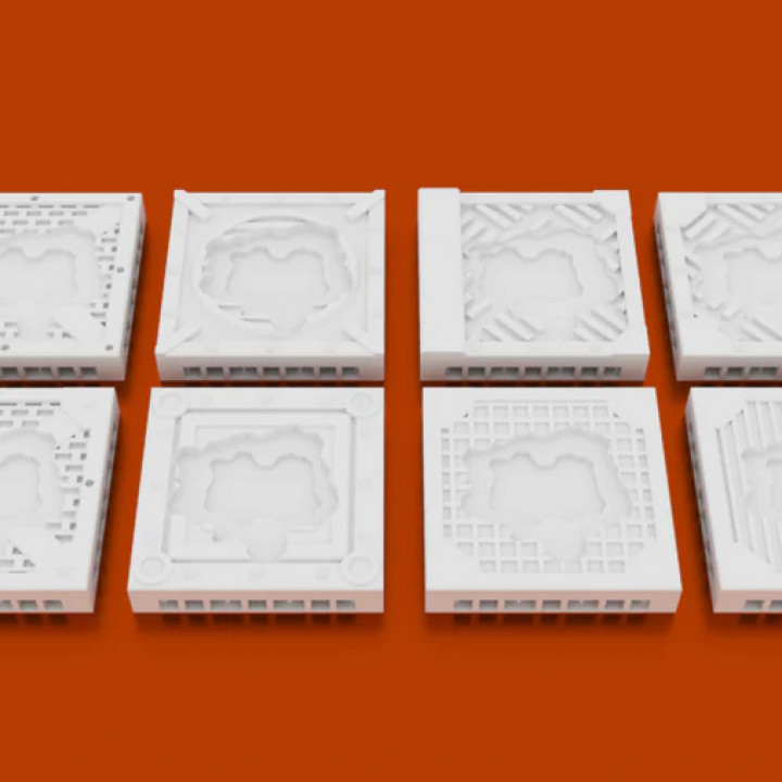 3D Printable Scifi Grimdark Derelict Warp Runner Modular Corridors 28mm ...