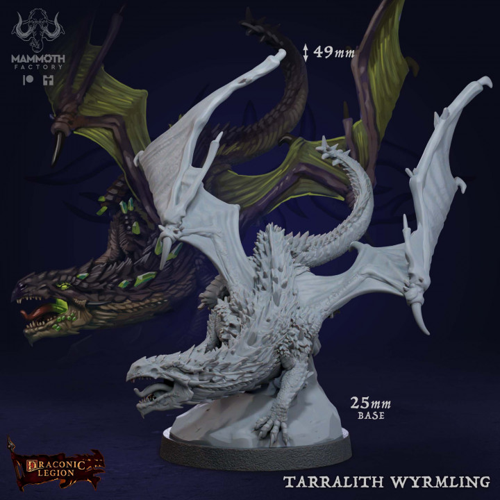 3D Printable Tarralith Wyrmling by Mammoth Factory