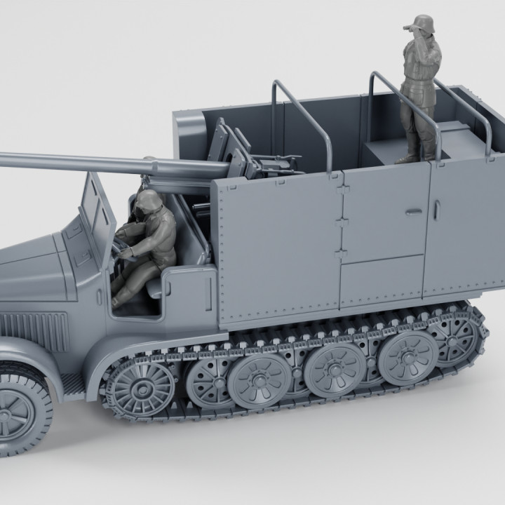 3D Printable Half-track Sd.Kfz.6/3 - 7.62cm Pak 36 (r) Auf 5t ...