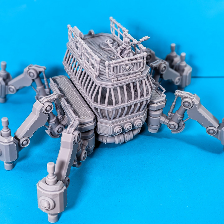 3D Printable Cagebot - Robot Prison by Print Minis