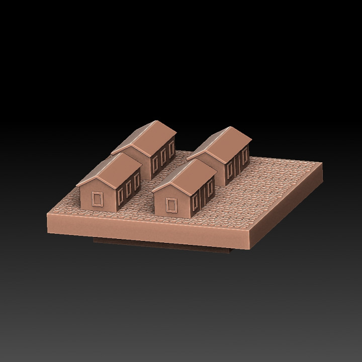 3D Printable Simcity 2000 Buildings by Sharedog Miniatures