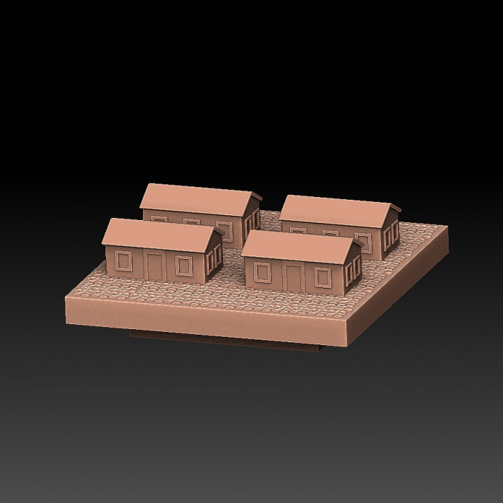 3D Printable Simcity 2000 Buildings by Sharedog Miniatures