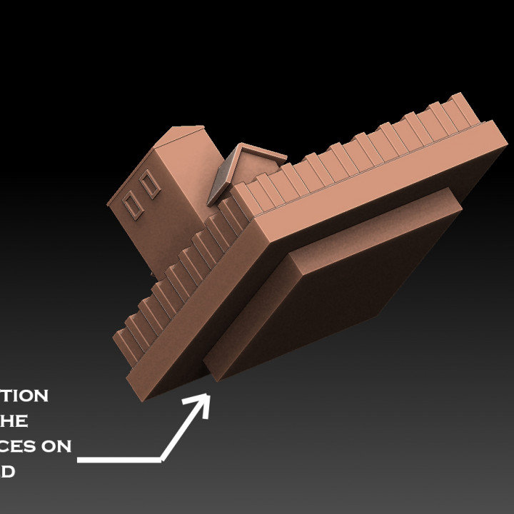 3D Printable Simcity 2000 Buildings by Sharedog Miniatures