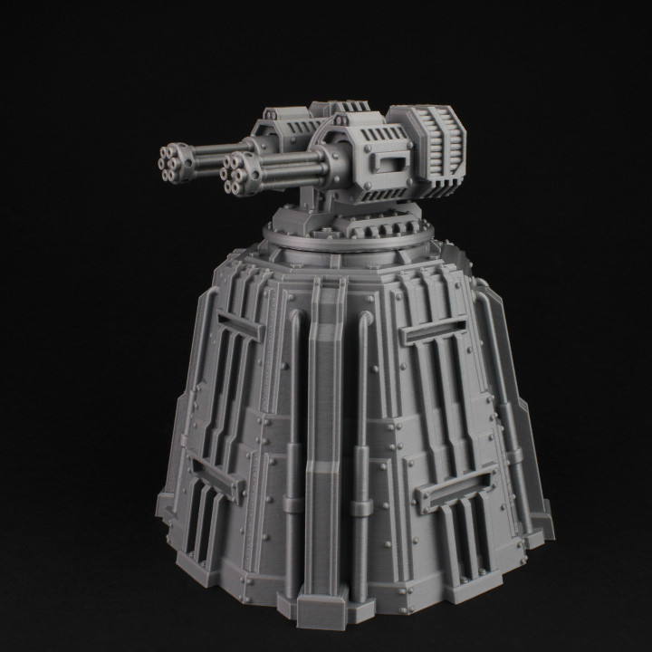 3D Printable Medium Defense Turret by Tesseract Tomb