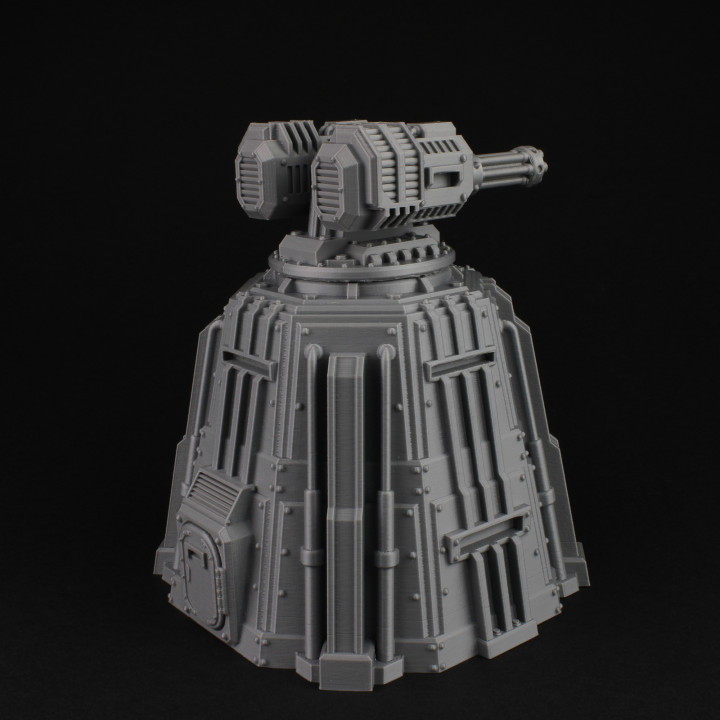 3D Printable Medium Defense Turret by Tesseract Tomb
