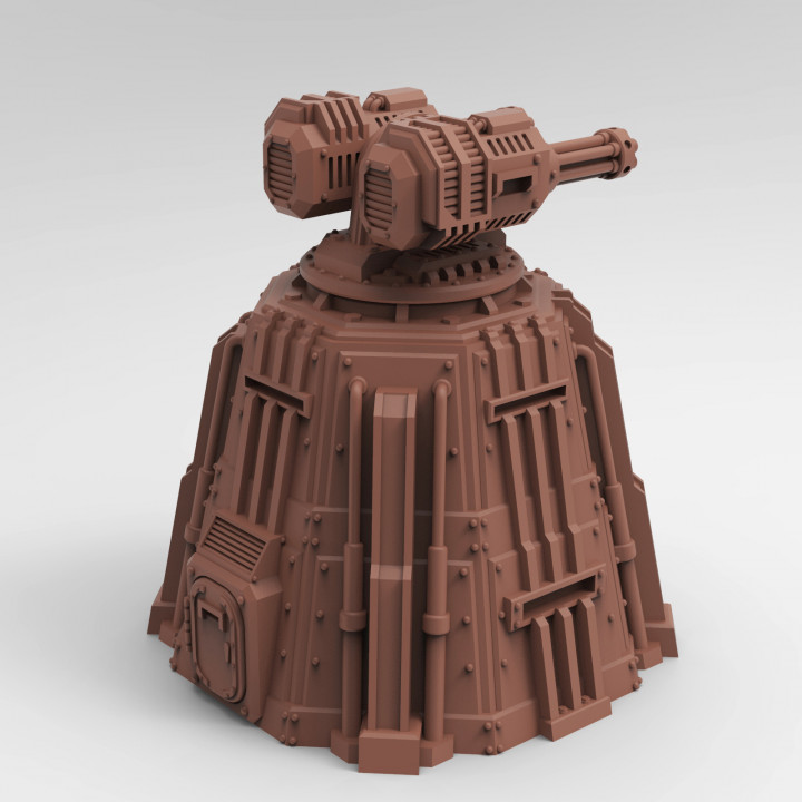 3D Printable Medium Defense Turret by Tesseract Tomb