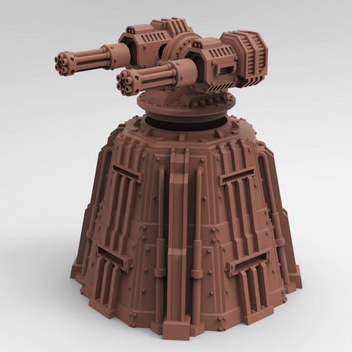 3D Printable Medium Defense Turret by Tesseract Tomb