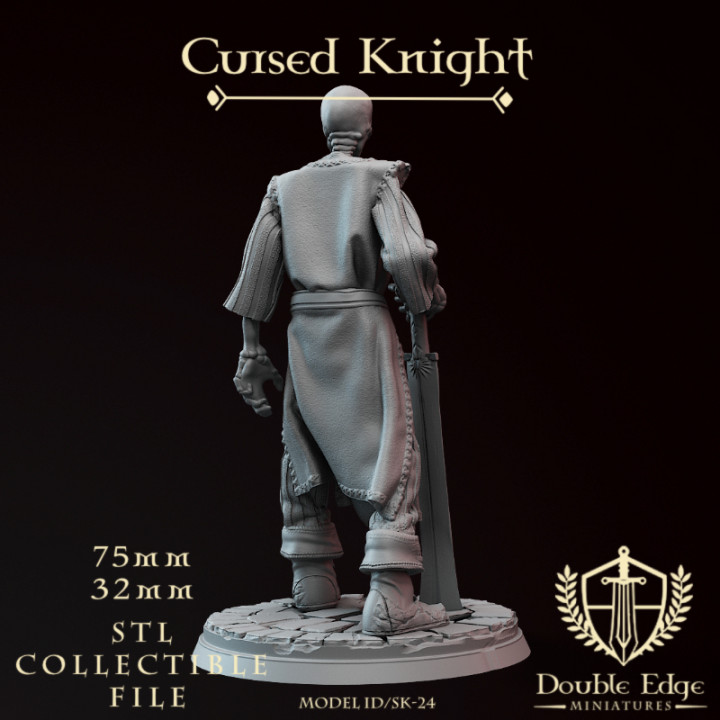 3D Printable Cursed Knight by Double Edge Miniatures