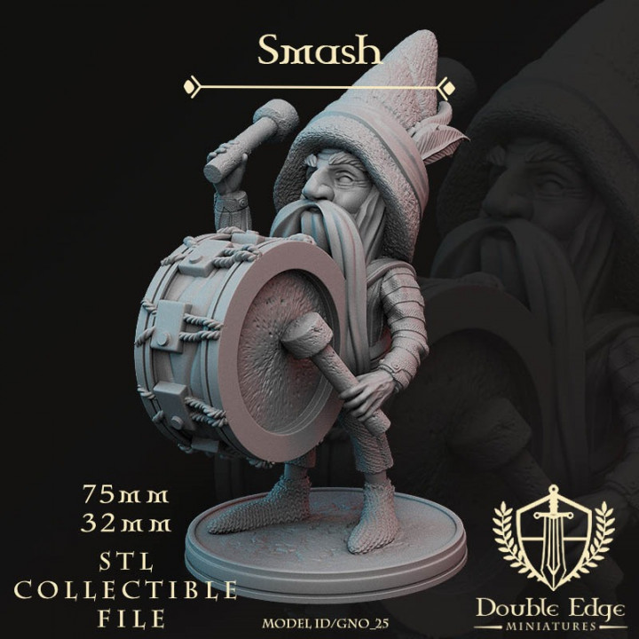 3D Printable Smash by Double Edge Miniatures