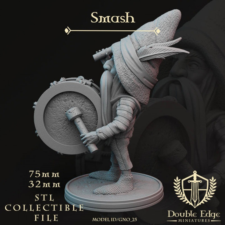 3D Printable Smash by Double Edge Miniatures