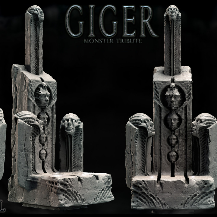 3D Printable HR Giger: Monster Tribute (Mini Monster Mayhem Release) by ...