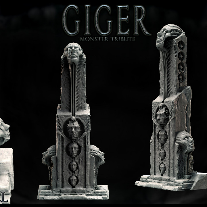 3D Printable HR Giger: Monster Tribute (Mini Monster Mayhem Release) by ...