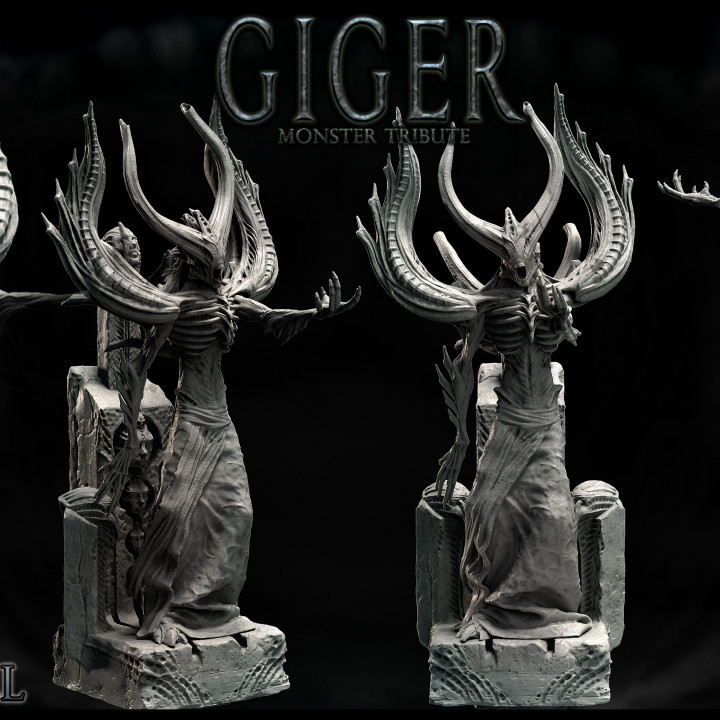 3D Printable HR Giger: Monster Tribute (Mini Monster Mayhem Release) by ...