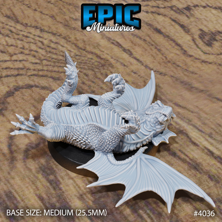 3D Printable Red Dragon Wyrmling Set / Legendary Fire Drake / Ancient ...
