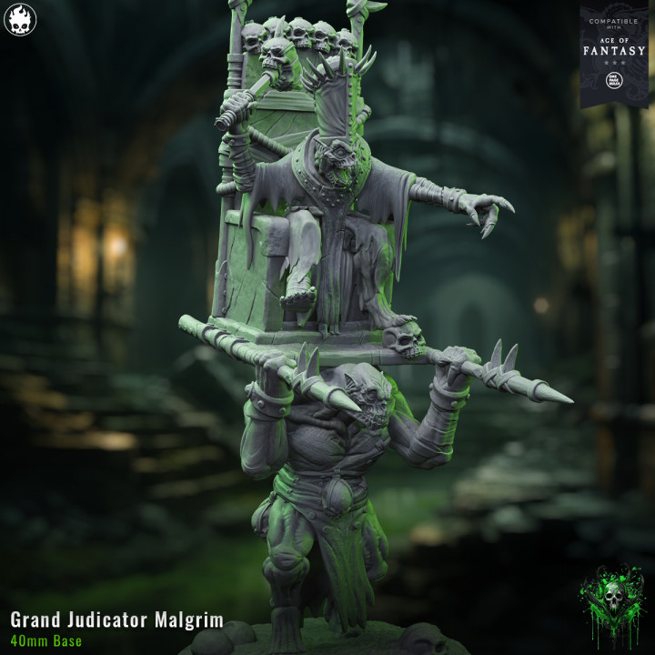 3D Printable Grand Judicator Malgrim by Fleshcraft Studio