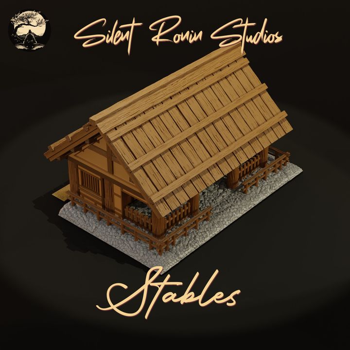 3D Printable Japanese Stables (assembly guide included) by Silent Ronin ...