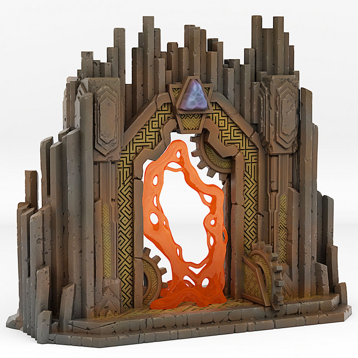 3D Printable DWARF MINE PORTAL WITH ITS LAVA EFFECT by Fantastic ...