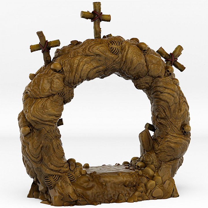 3D Printable CEMETERY PORTAL WITH ITS CROSS EFFECT by Fantastic Portals ...